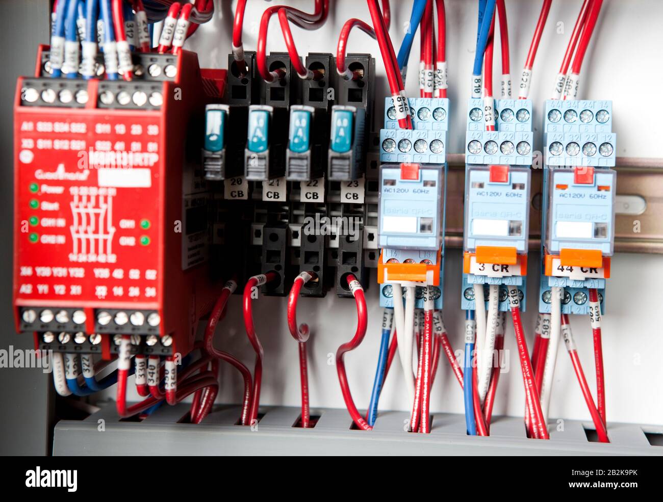 Electronic Circuit board with wires Stock Photo - Alamy