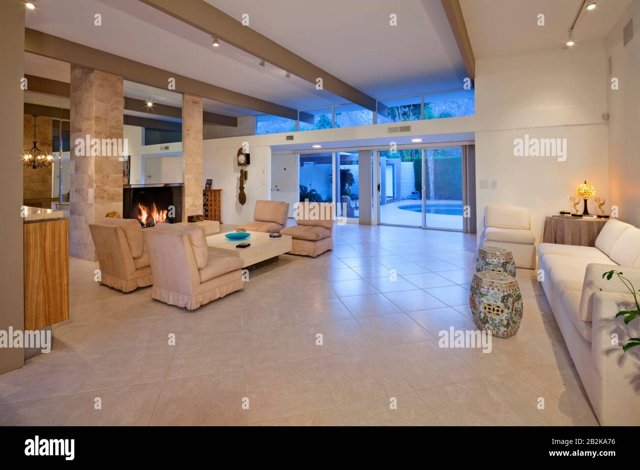 Open plan living area Stock Photo - Alamy