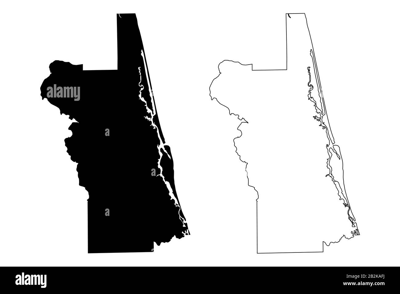 Map of st augustine Stock Vector Images - Alamy