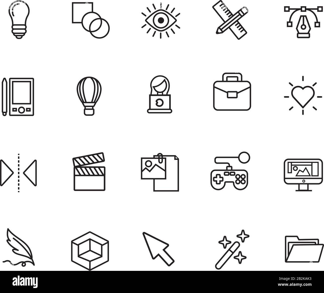 bundle of designer set icons Stock Vector Image & Art - Alamy