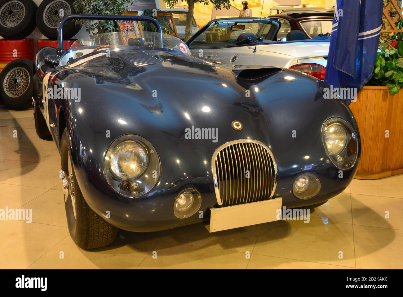 Jaguar C Type racing car Stock Photo - Alamy
