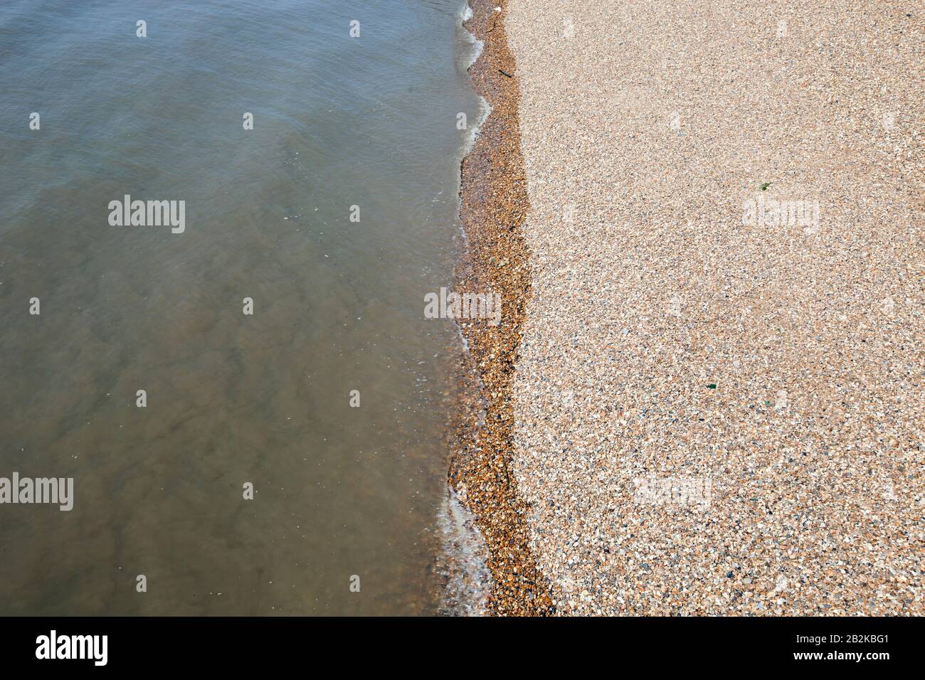 View of the Sea and shingle beach Stock Photo - Alamy