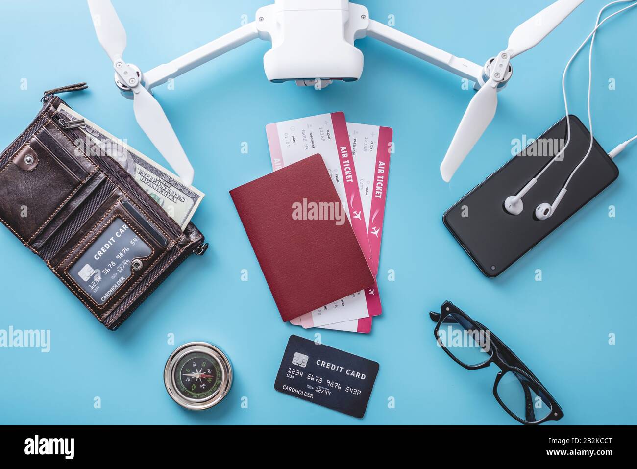 Tickets passport money hi-res stock photography and images - Alamy