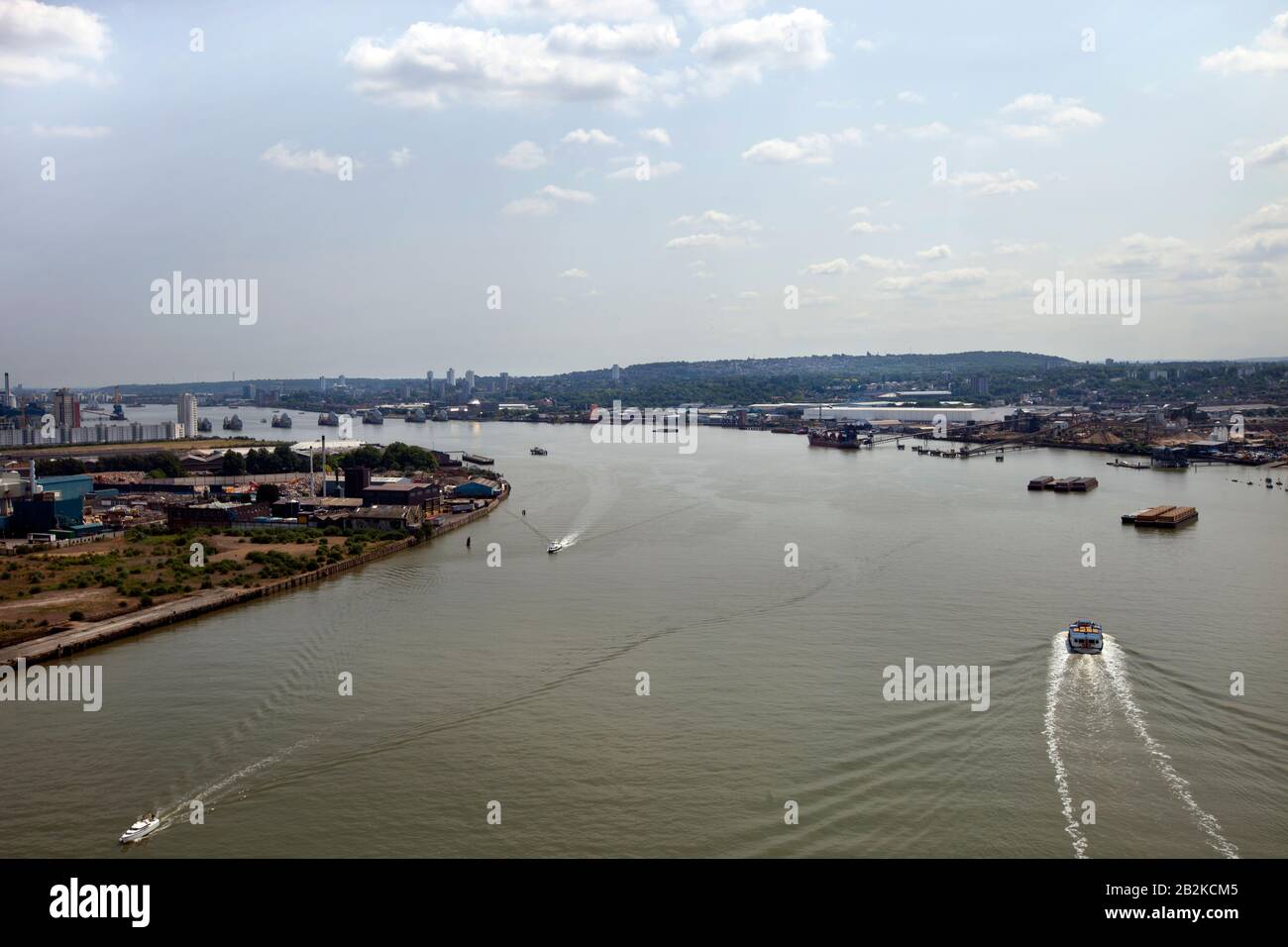 Aerial View of River Thames Stock Photo - Alamy