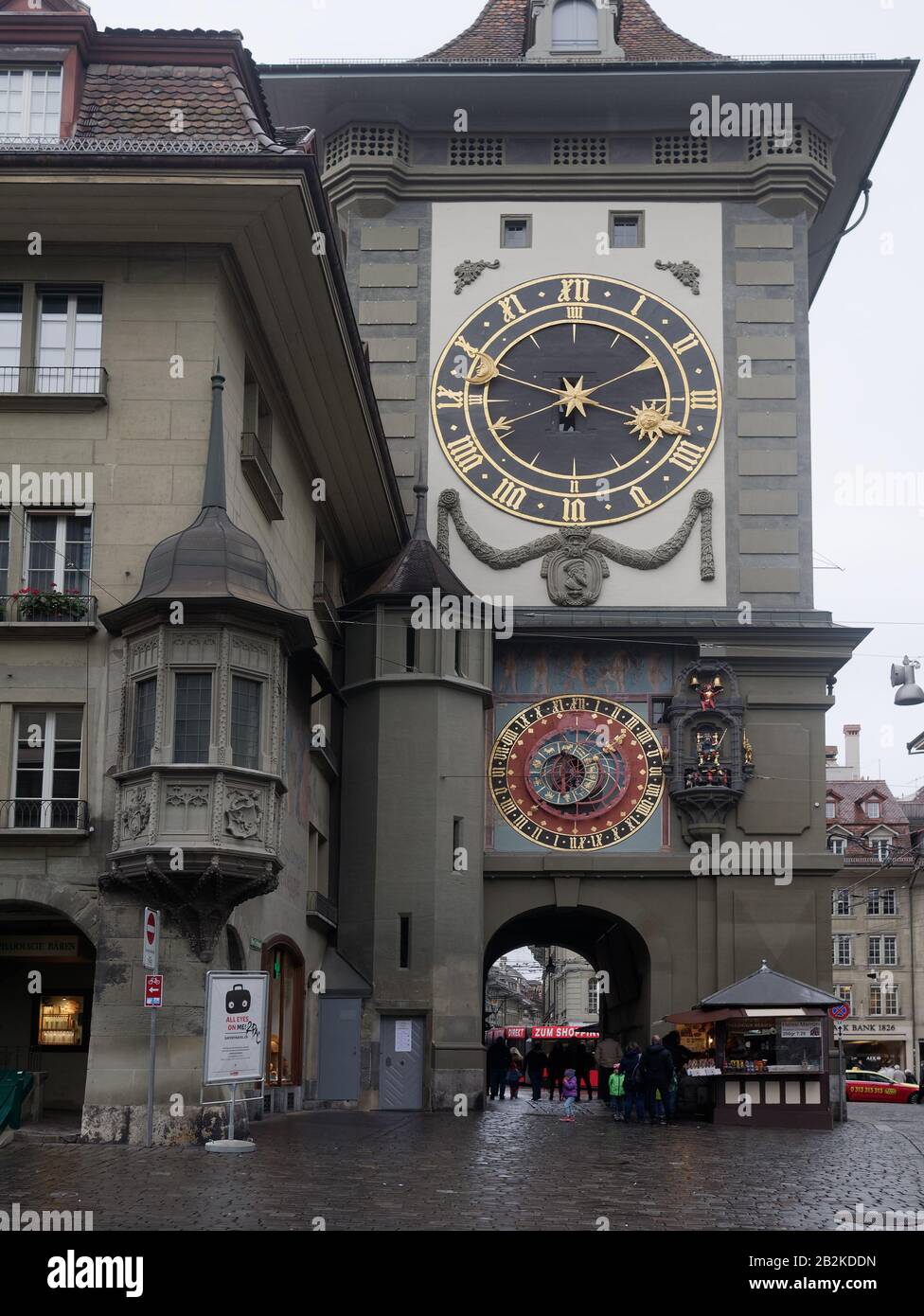 The Zytglogge, a landmark medieval clock tower constructed in 1405 with ...
