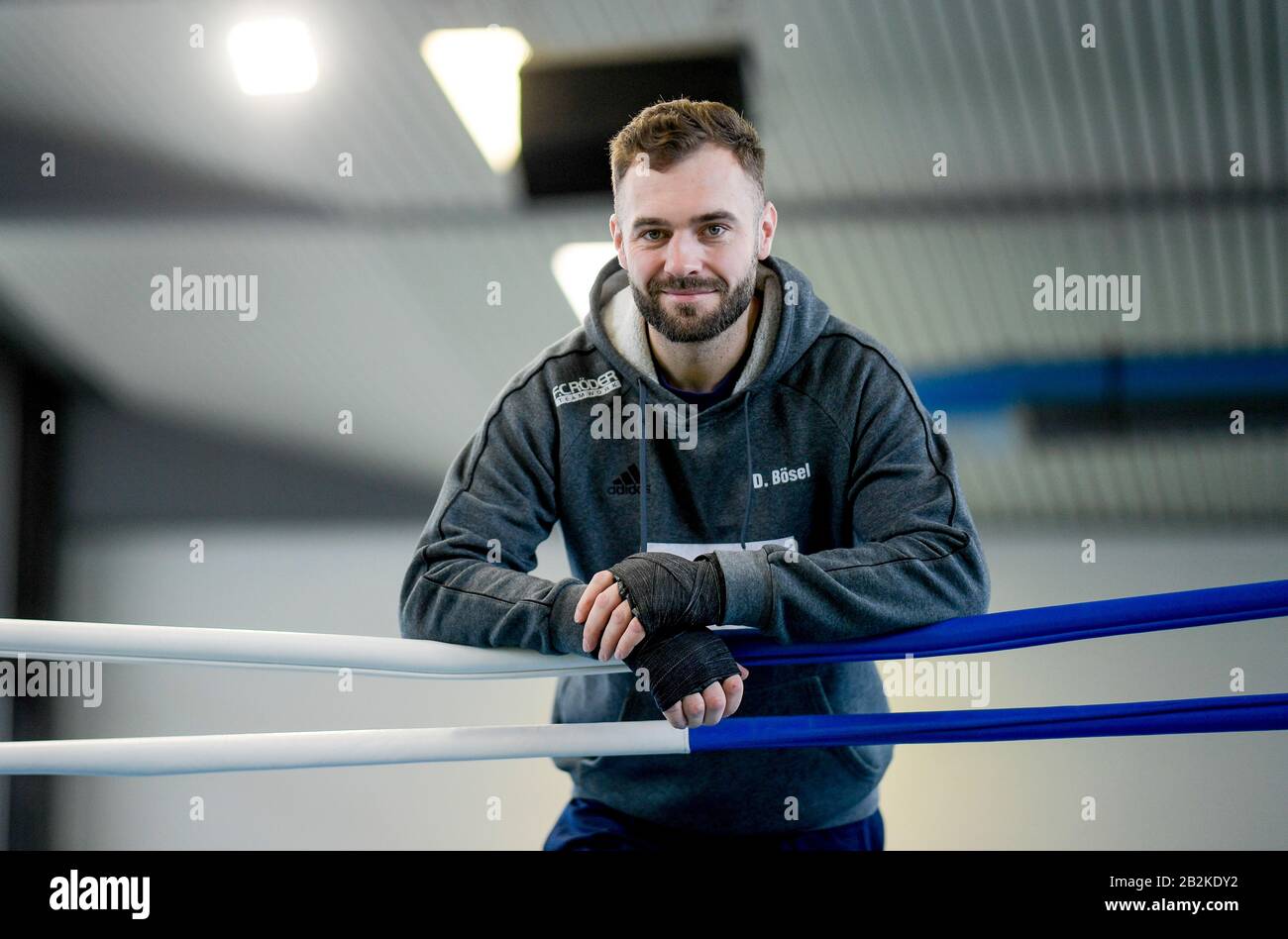 Hamburg, Germany. 03rd Mar, 2020. IBO World Champion Dominic Bösel ...