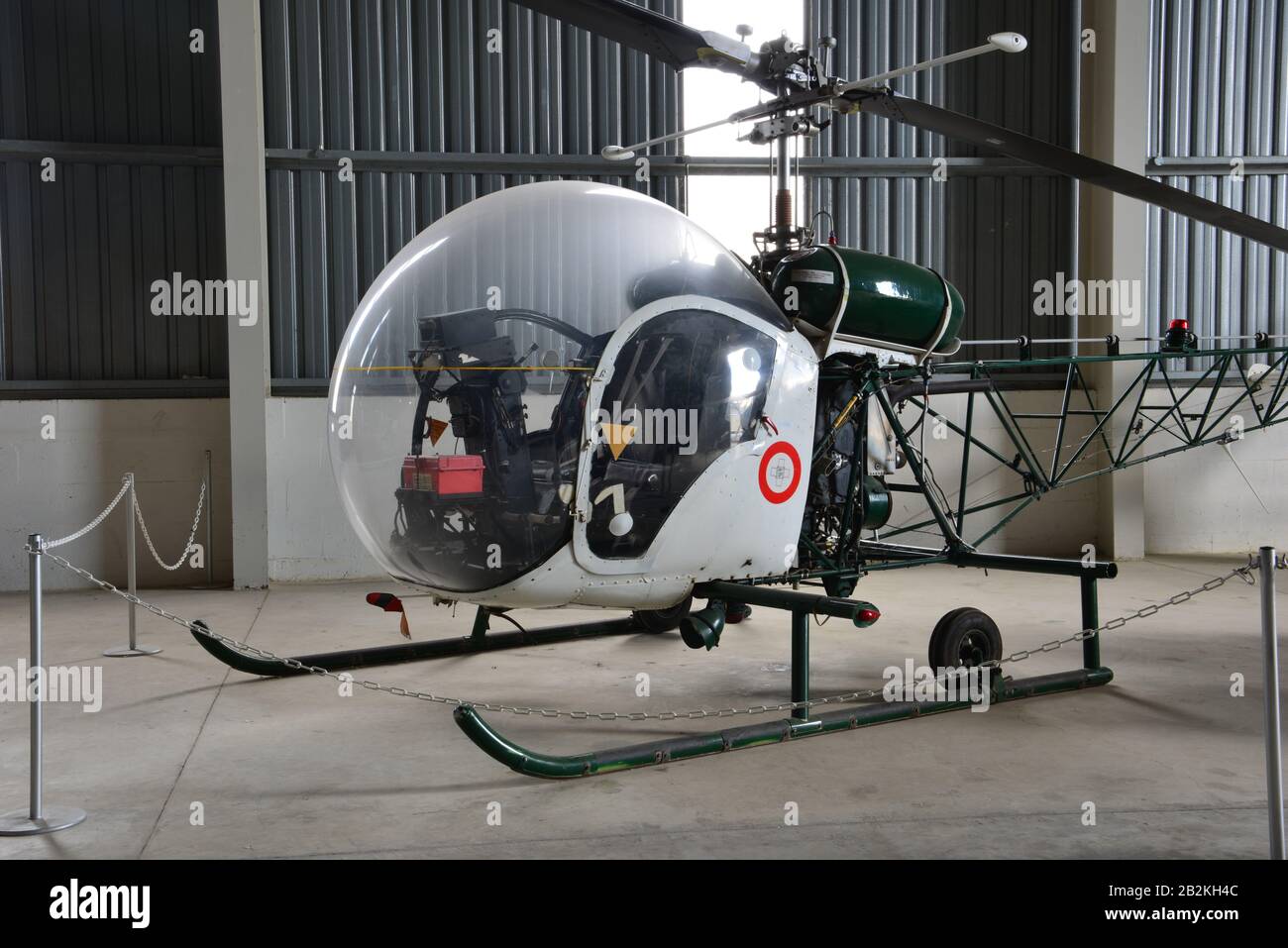 Bell 47 cockpit hi-res stock photography and images - Alamy