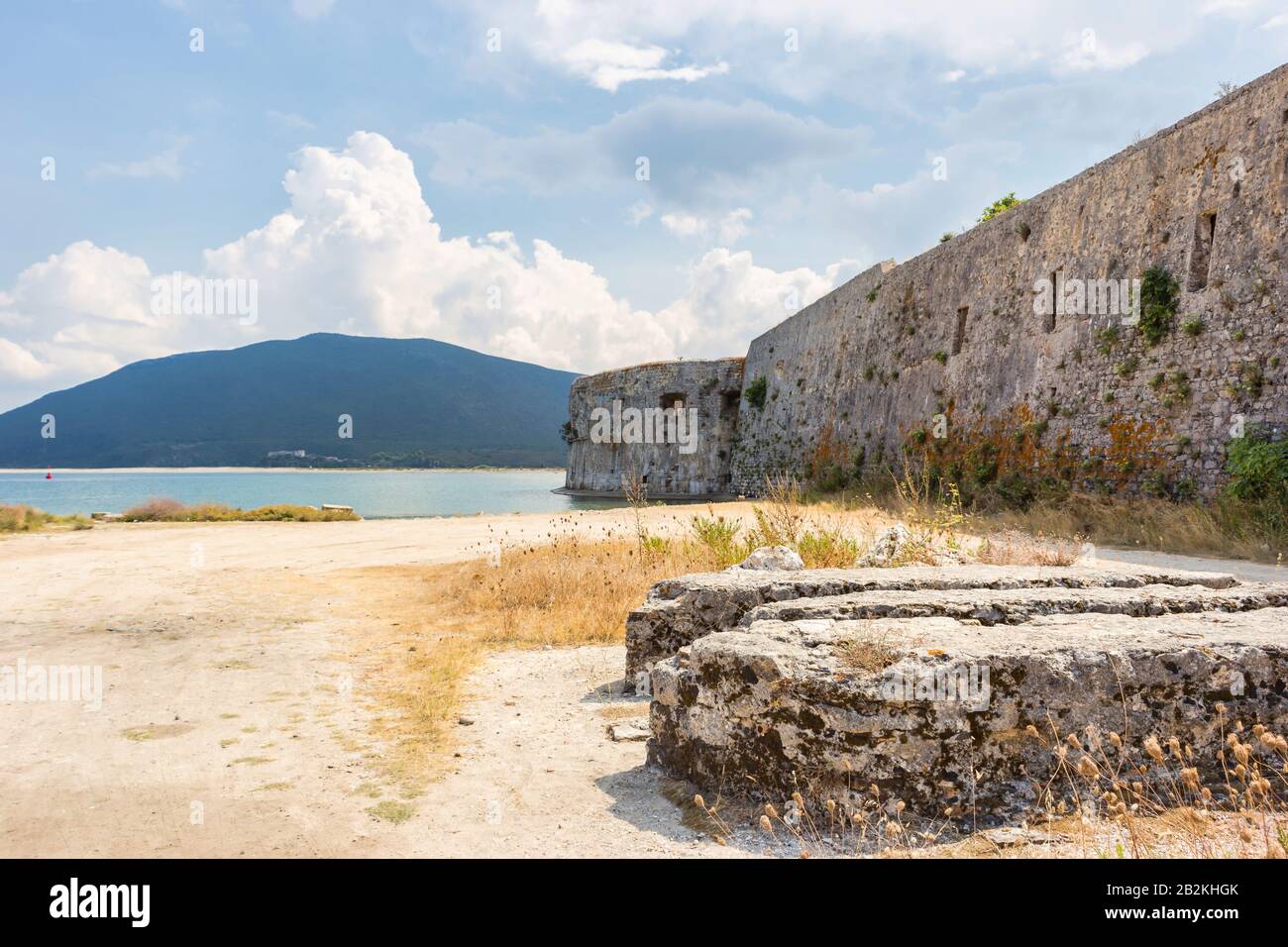 The Venetian Castle of Agia Mavra (Santa Maura), Lefkada island, Greece ...