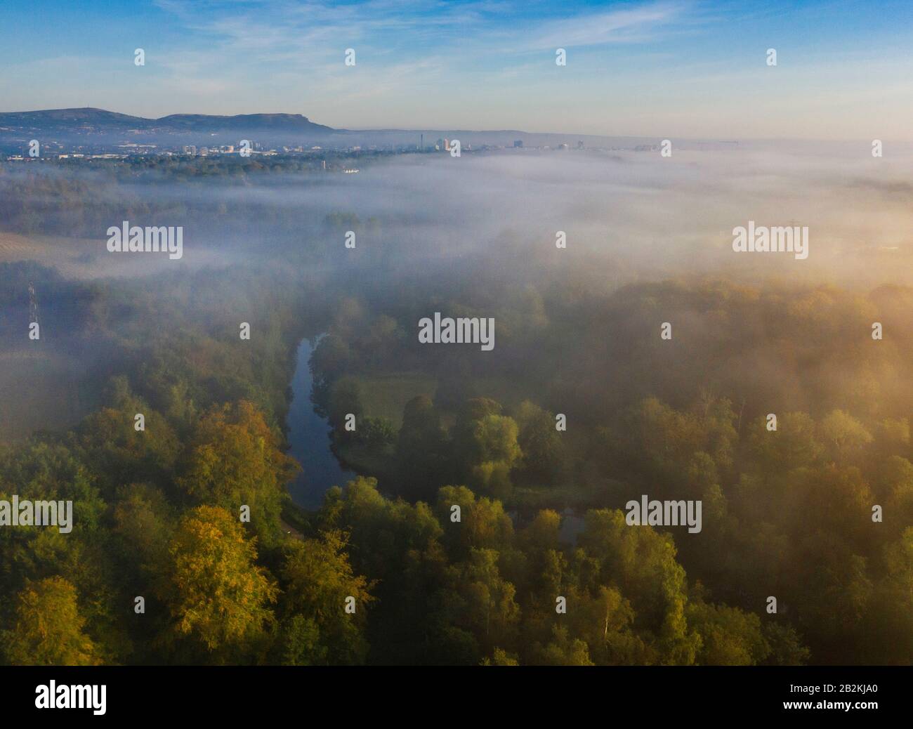 Sunrise at Minnowburn, Belfast Stock Photo - Alamy