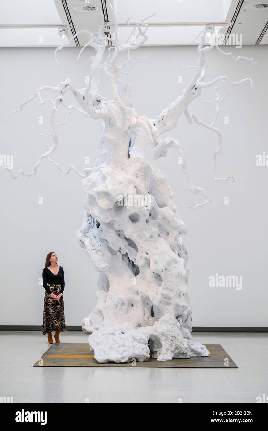 Hayward Gallery, London, UK. 3rd Mar 2020. Ugo Rondinone, Wind Moon ...