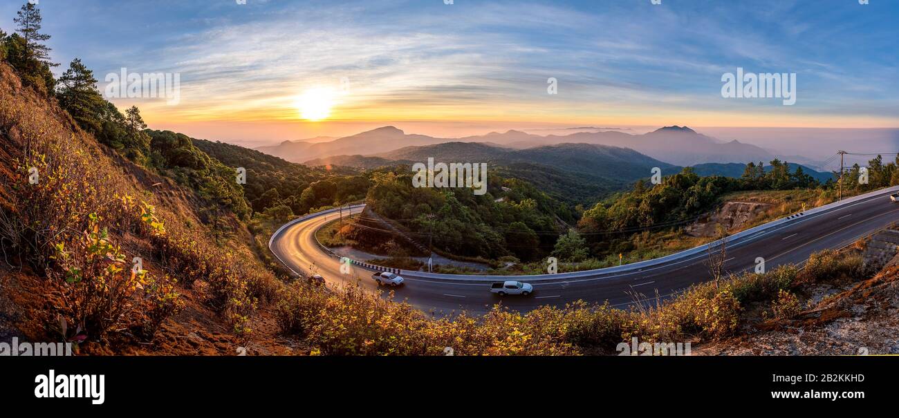 Doi inthanon road hi-res stock photography and images - Alamy