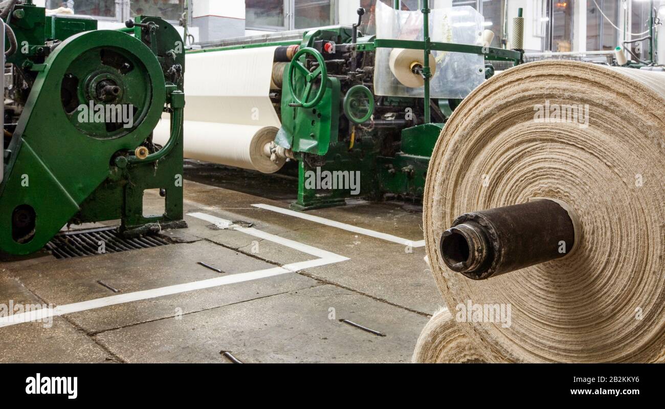 Roll of fabric frontal hi-res stock photography and images - Alamy