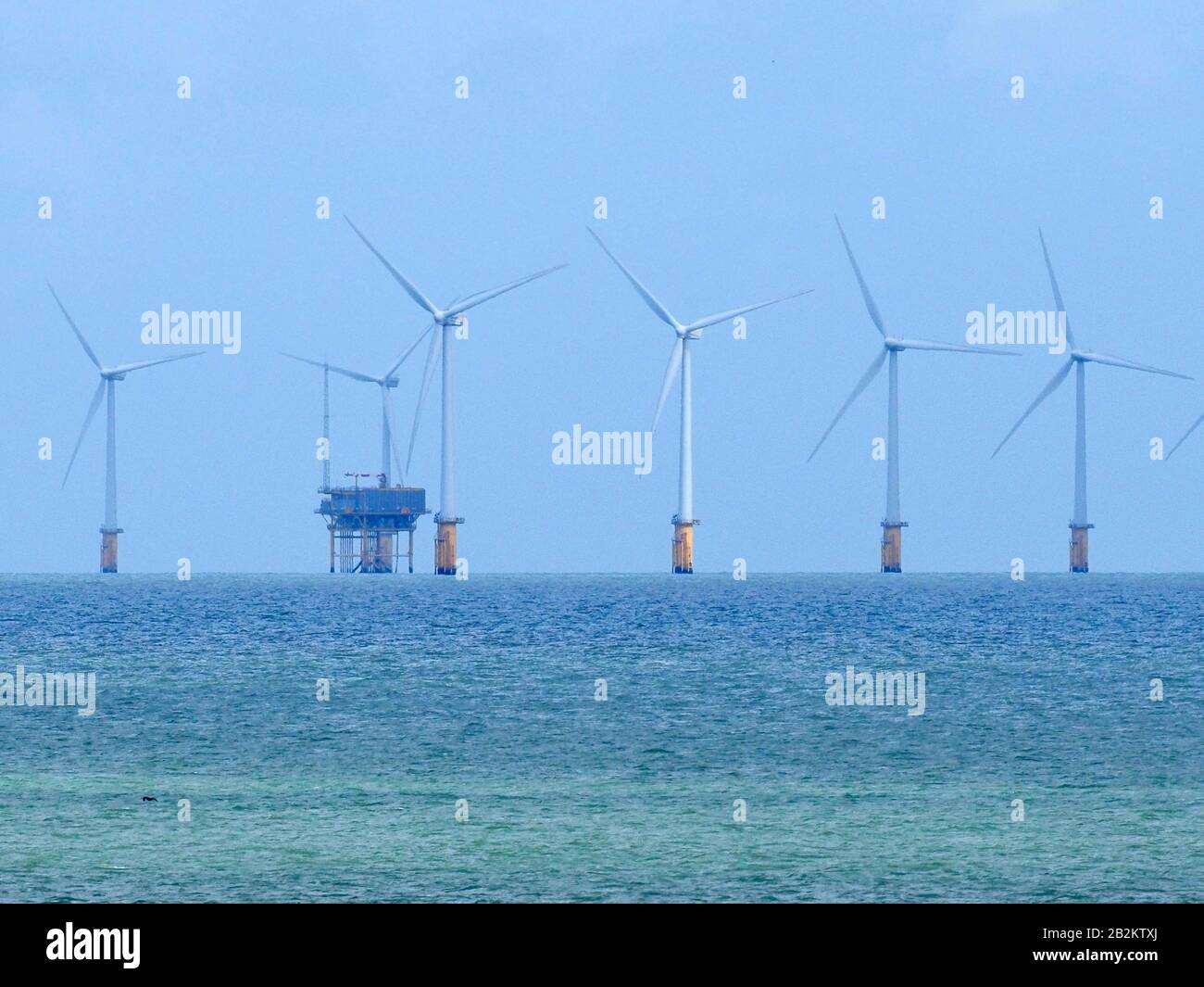Broadstairs, Kent, UK. 3rd Mar, 2020. Thanet Extension Offshore Wind ...