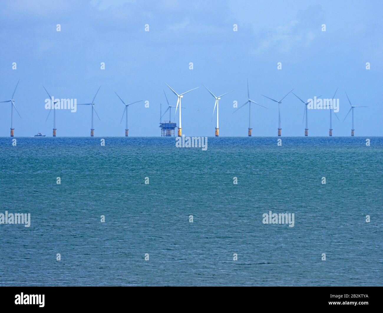 Broadstairs, Kent, UK. 3rd Mar, 2020. Thanet Extension Offshore Wind ...