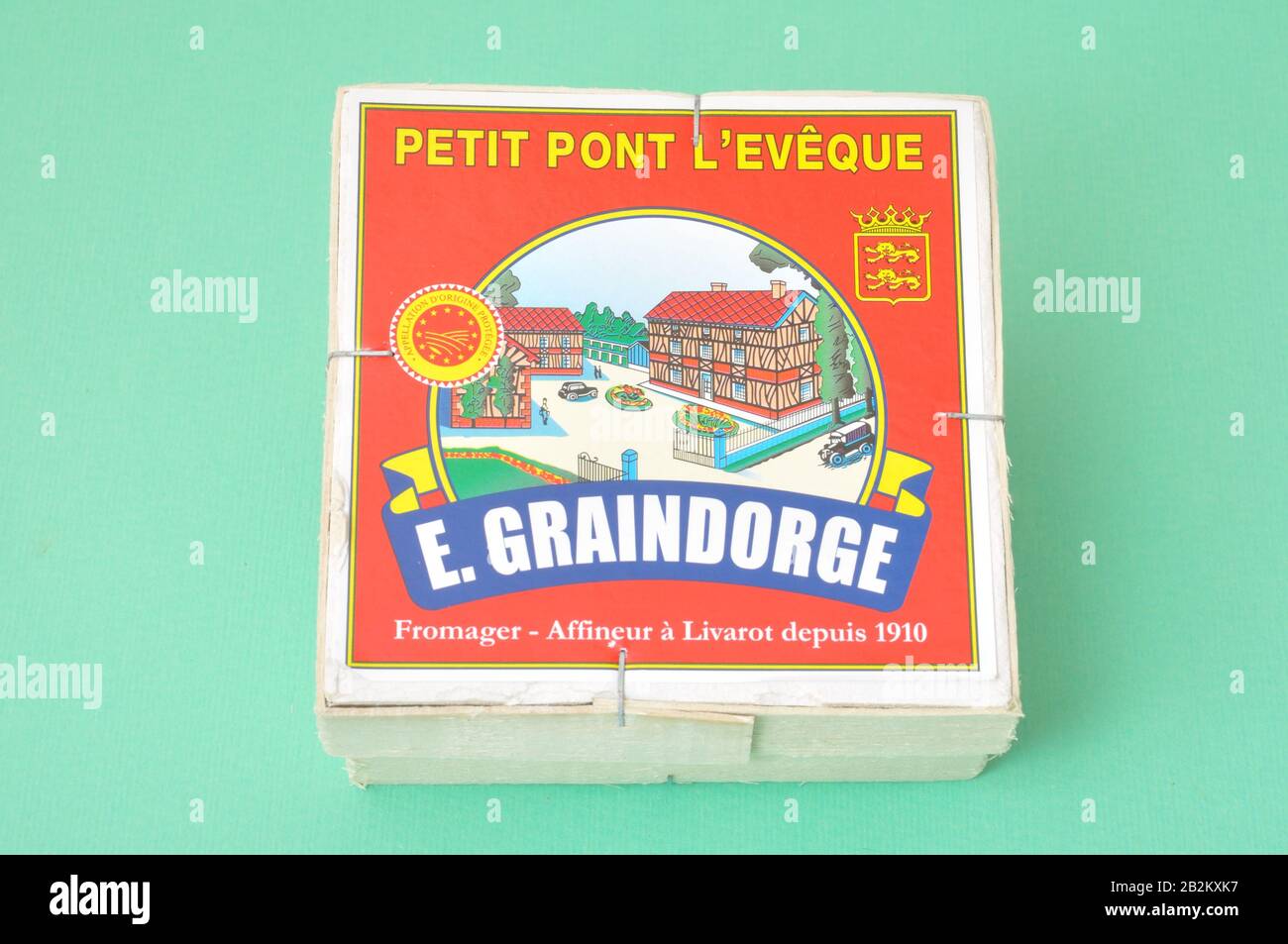 Pont l'Eveque, french cheese Stock Photo - Alamy