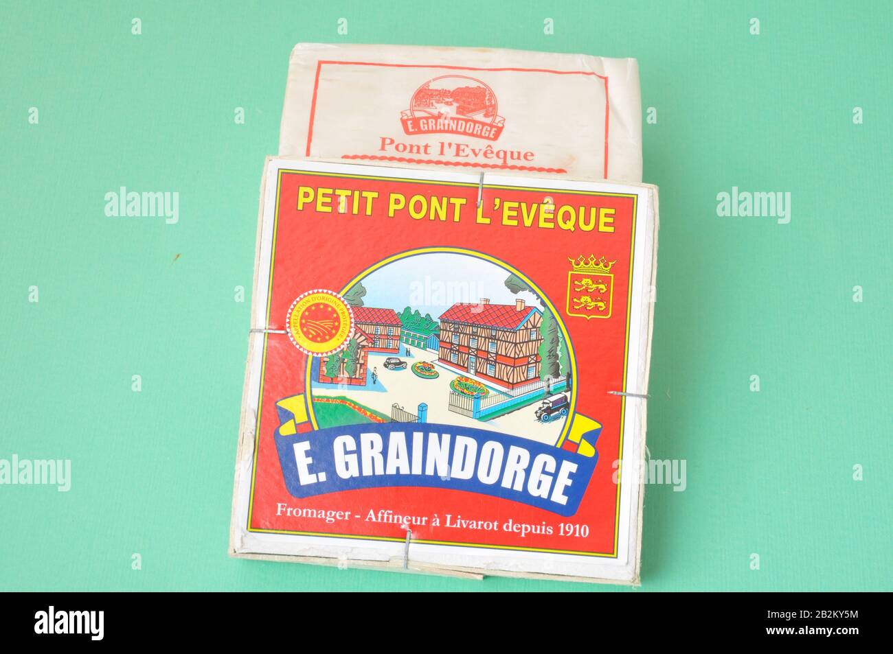 Pont l'Eveque, french cheese Stock Photo - Alamy