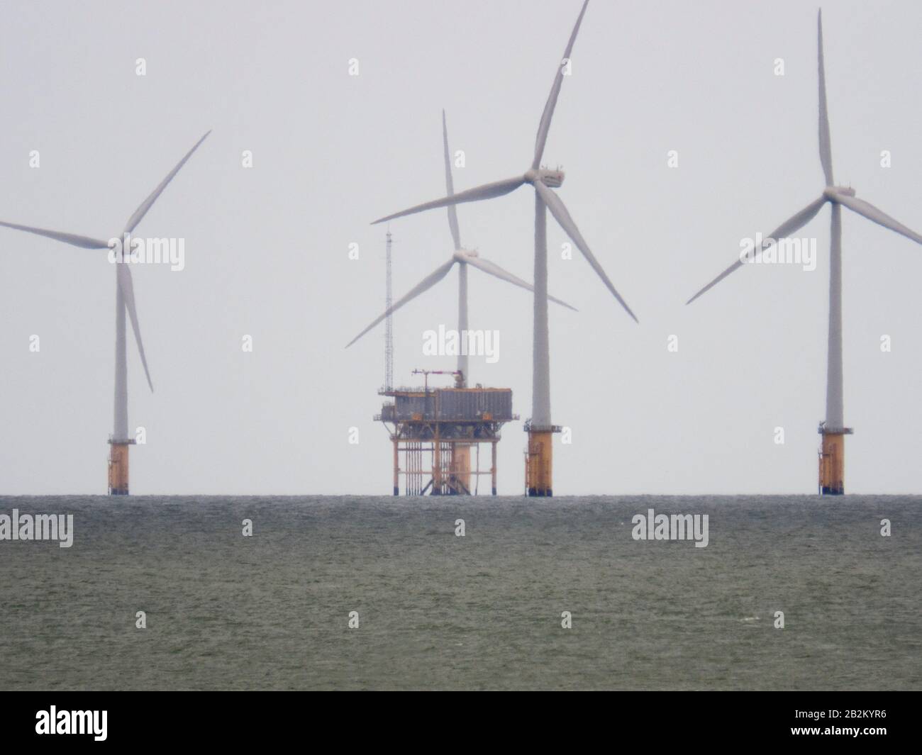 Broadstairs, Kent, UK. 3rd Mar, 2020. Thanet Extension Offshore Wind ...