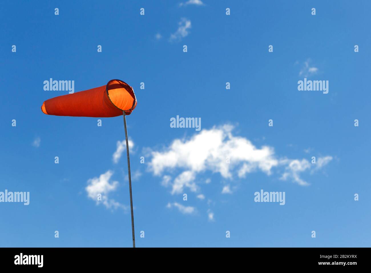 Windsock Inflated By Powerful Wind This Tool Is Used To Indicate The ...