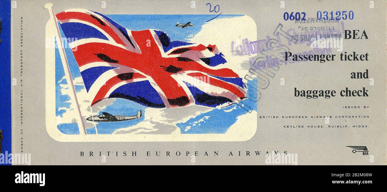 1950s ticket hi-res stock photography and images - Alamy