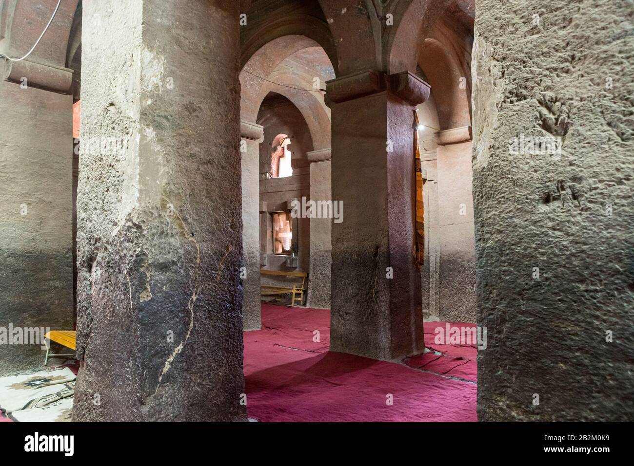 Medhane alem church interior lalibela hi-res stock photography and ...