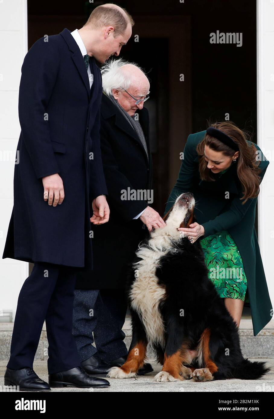 Michael d higgins with dog hi-res stock photography and images - Alamy
