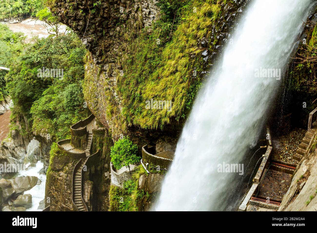 Pailon Del Devil Satan Cauldron In Ecuadorian Rainforest Shoot From A ...