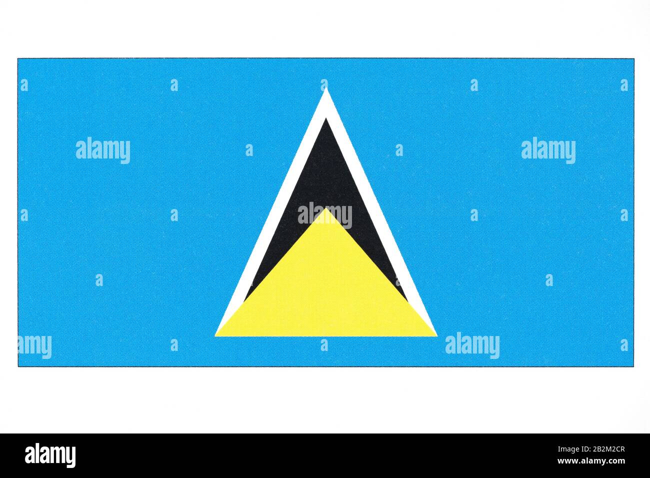 National flag of Saint Lucia Stock Photo - Alamy