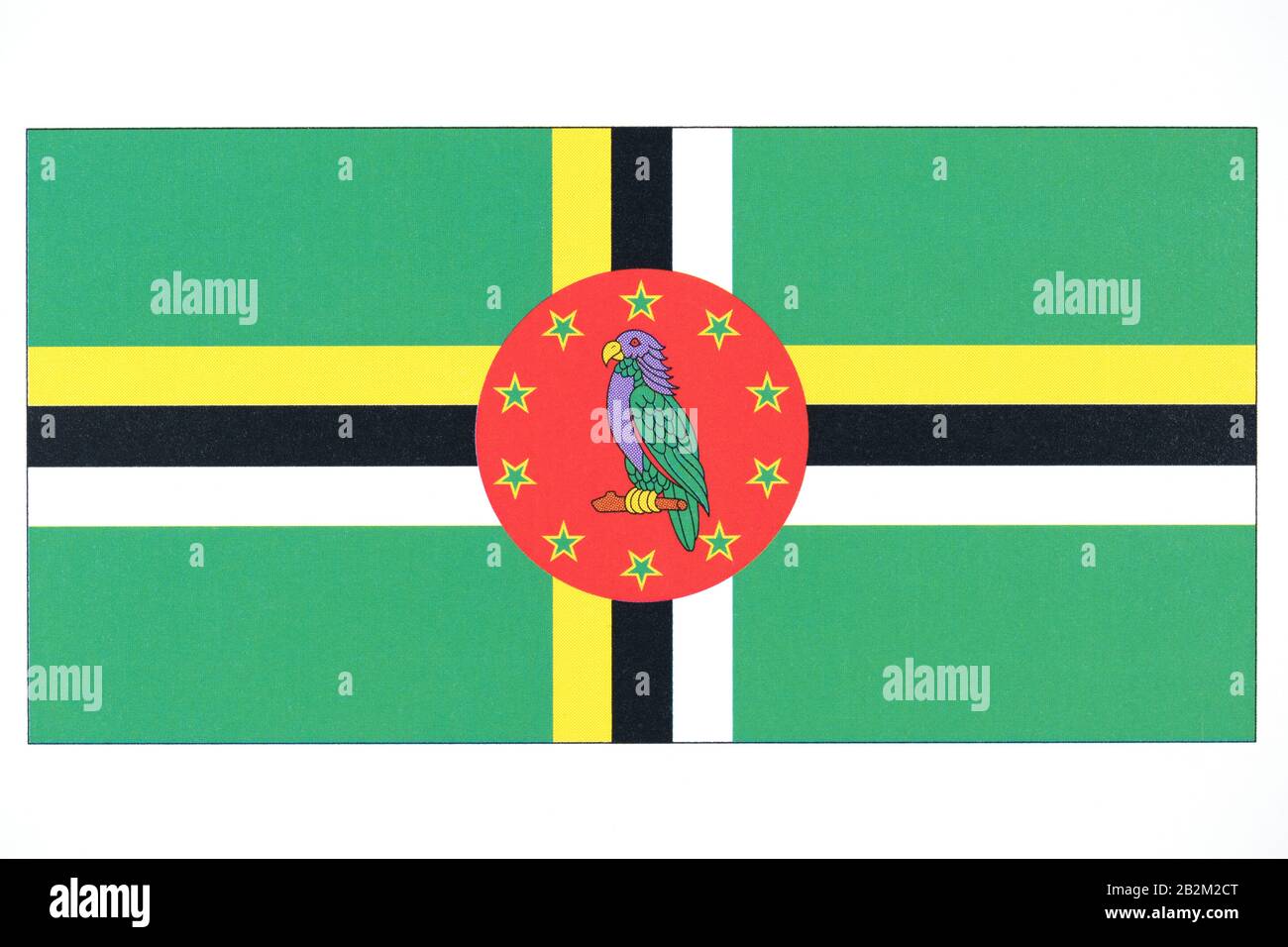 National flag of Dominica Stock Photo - Alamy