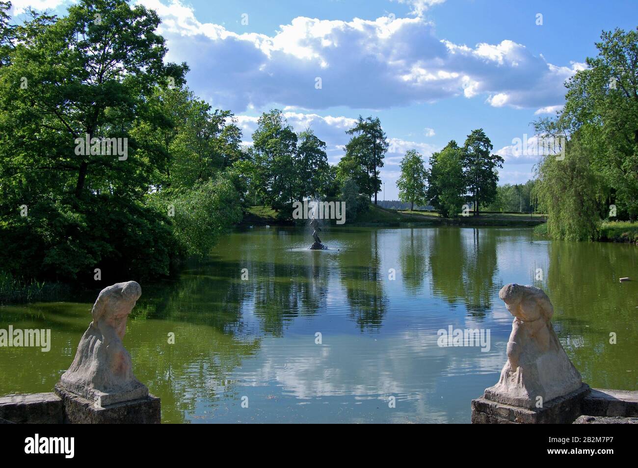 Beautiful green nature landscape of Europe Stock Photo - Alamy