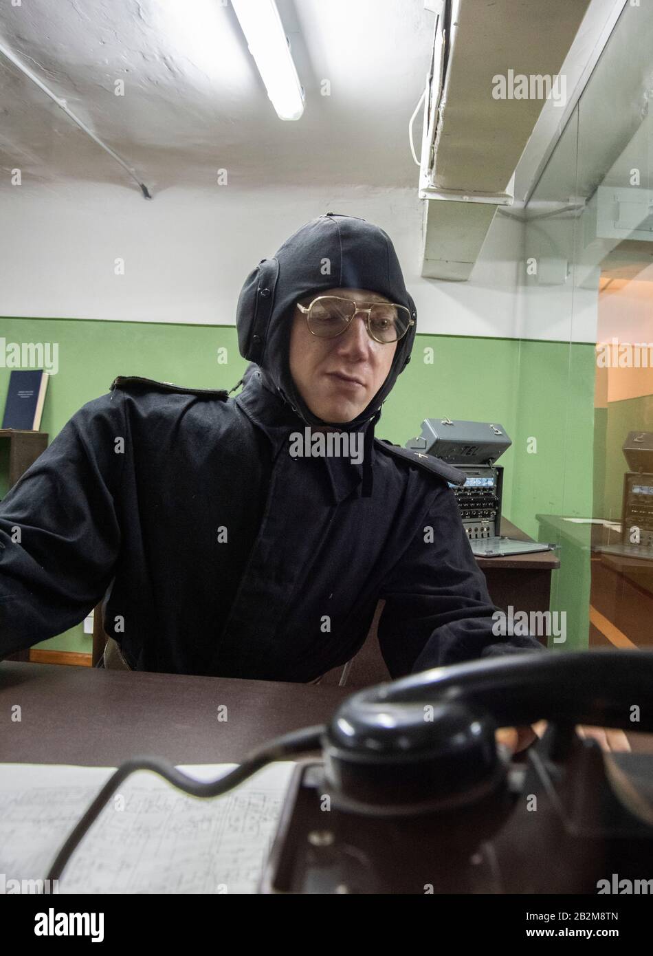 Wax figures of soldiers, Saltojo Cold War museum, Lithuania Stock Photo ...