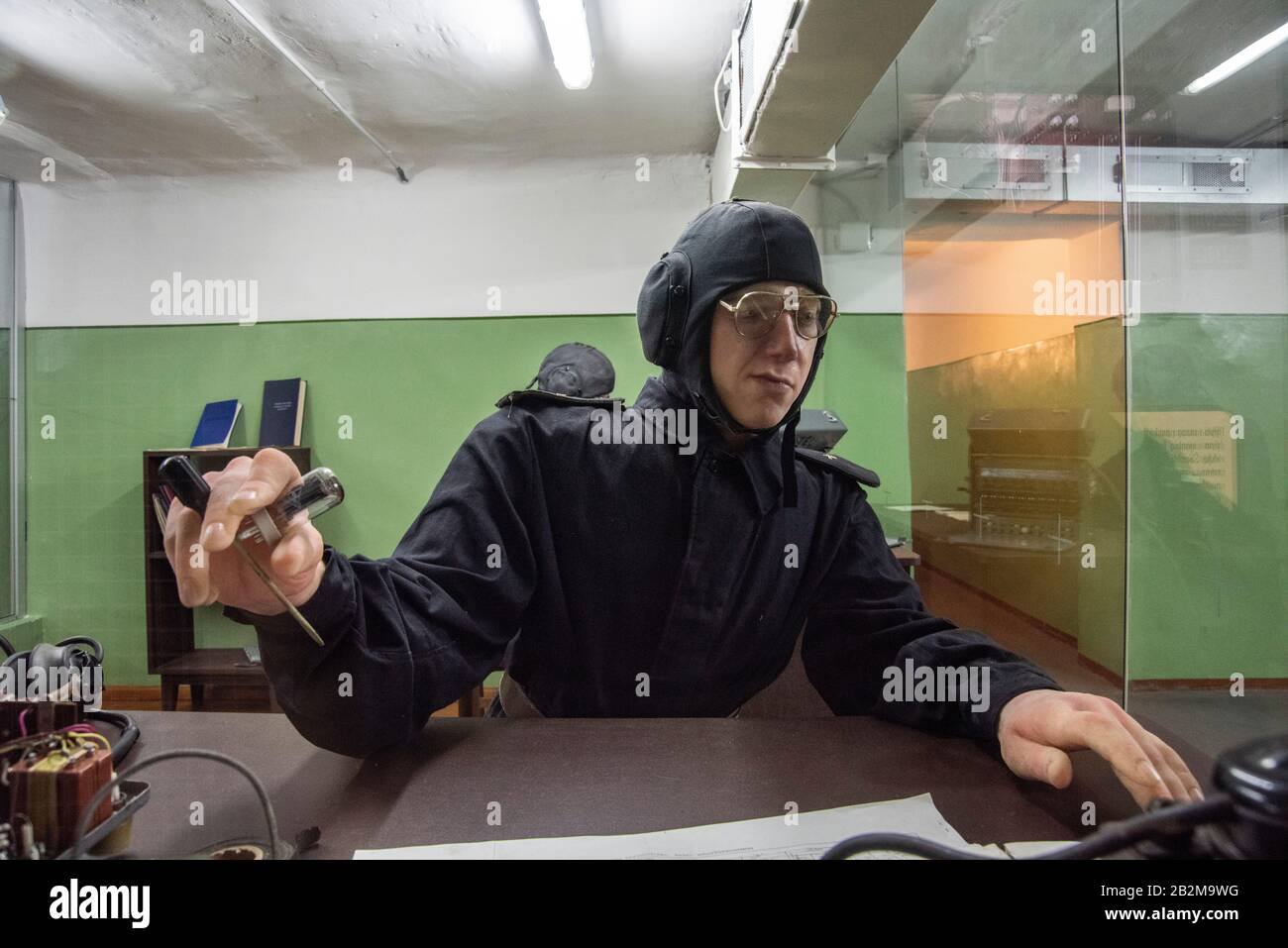 Wax figures of soldiers, Saltojo Cold War museum, Lithuania Stock Photo ...