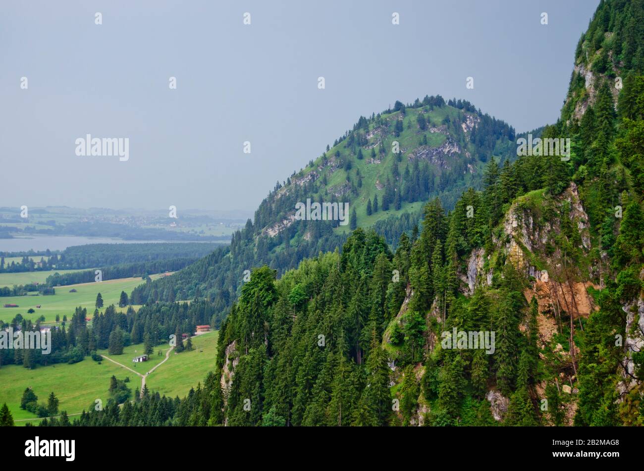 Beautiful green nature landscape of Europe Stock Photo - Alamy