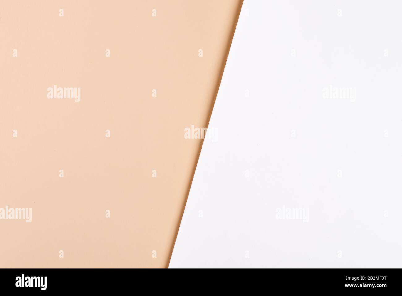 Trendy duotone white beige paper background . Placeholder mockup for ...