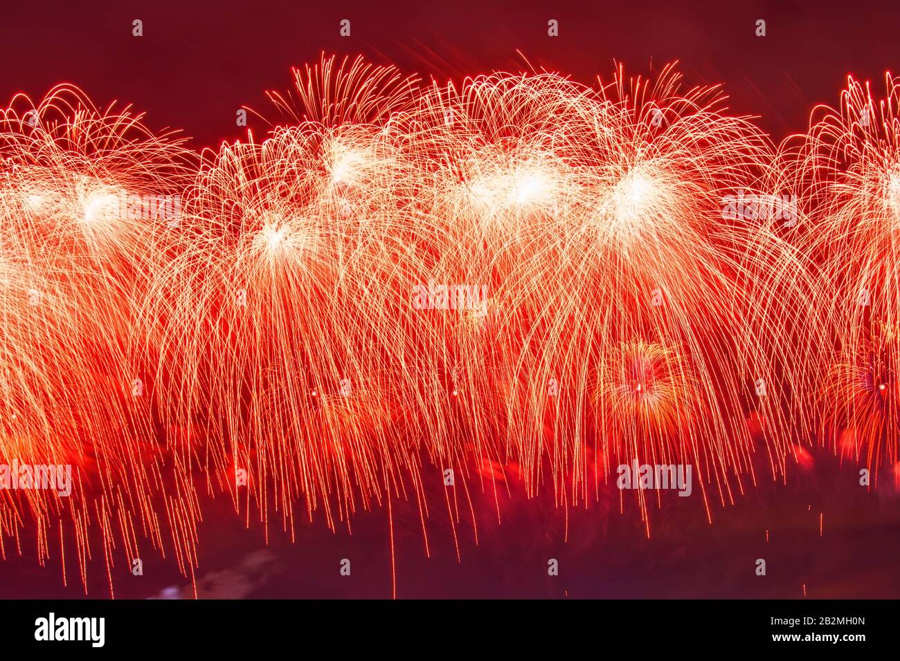 Wide view of fireworks hi-res stock photography and images - Alamy