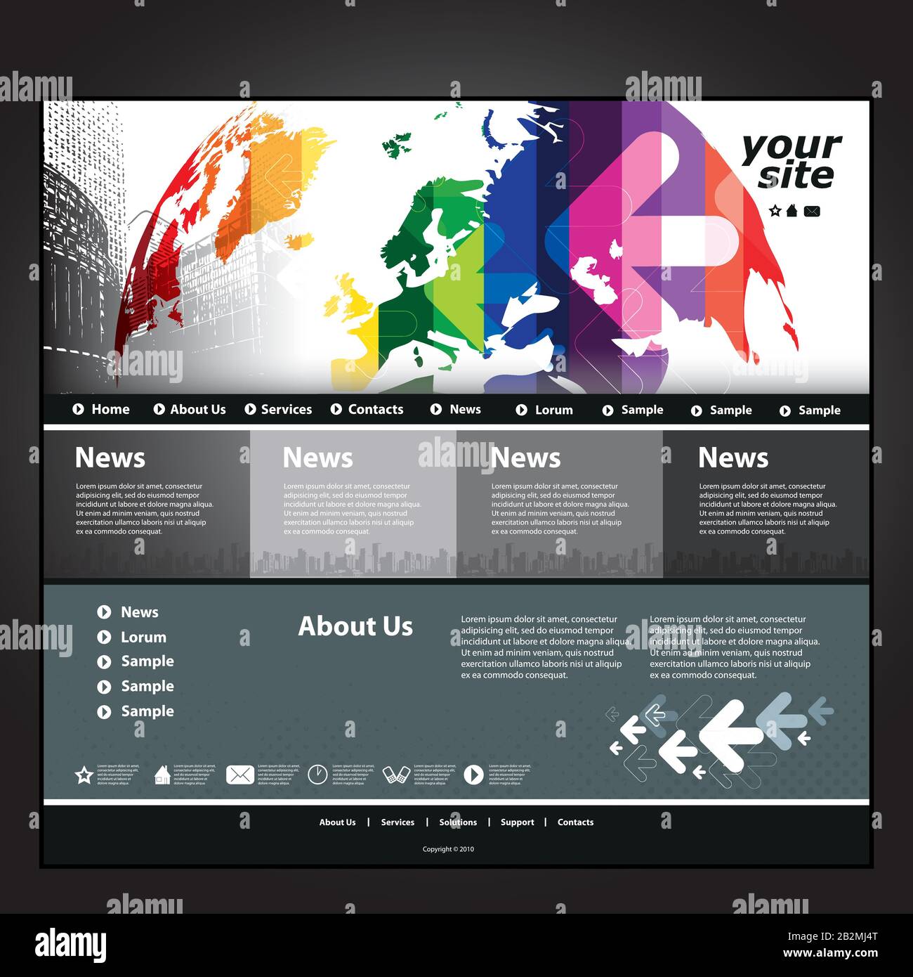 Jump website Stock Vector Images - Alamy