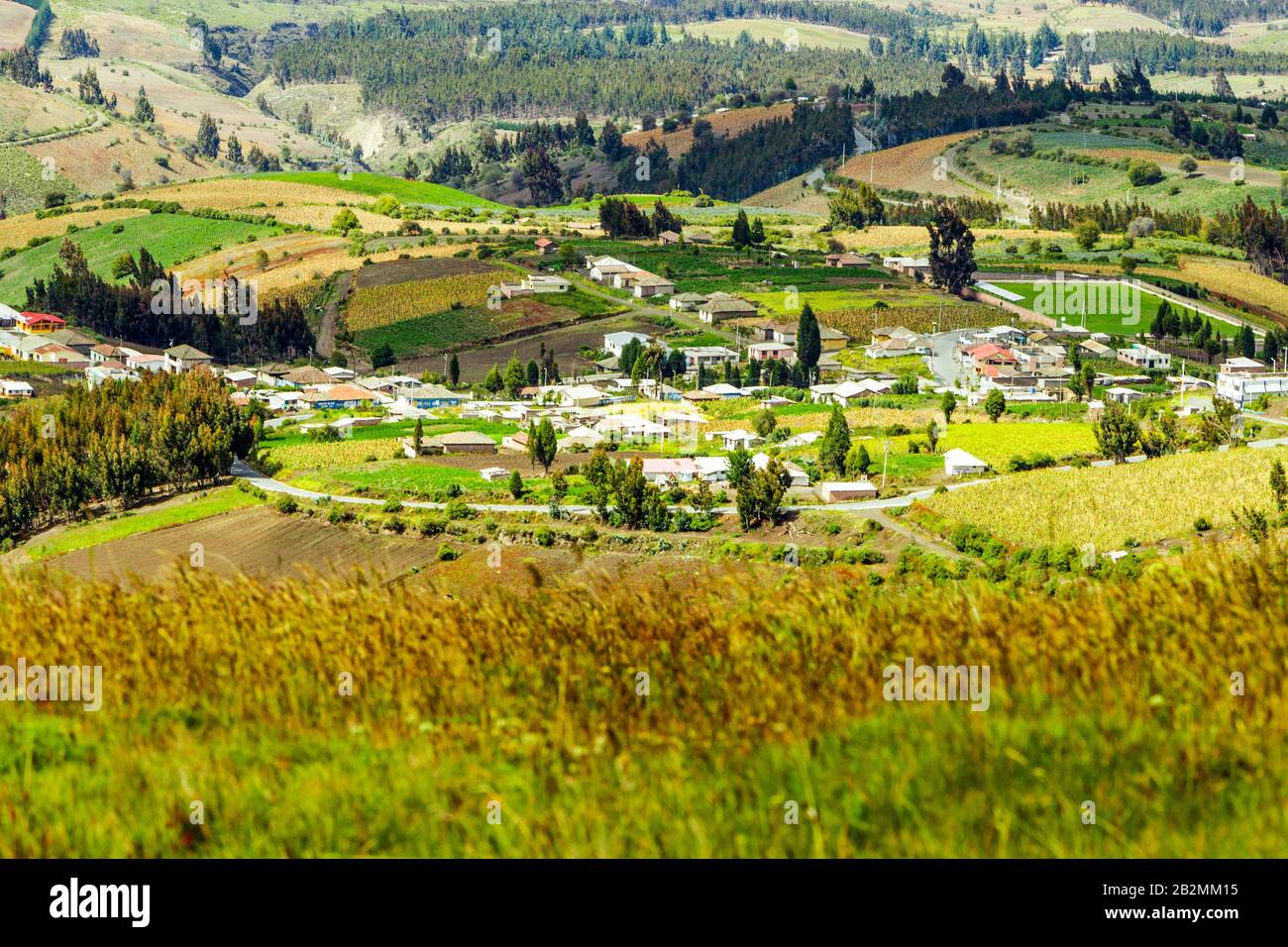 High Altitude Andean Village Chimborazo County Ecuador Stock Photo - Alamy