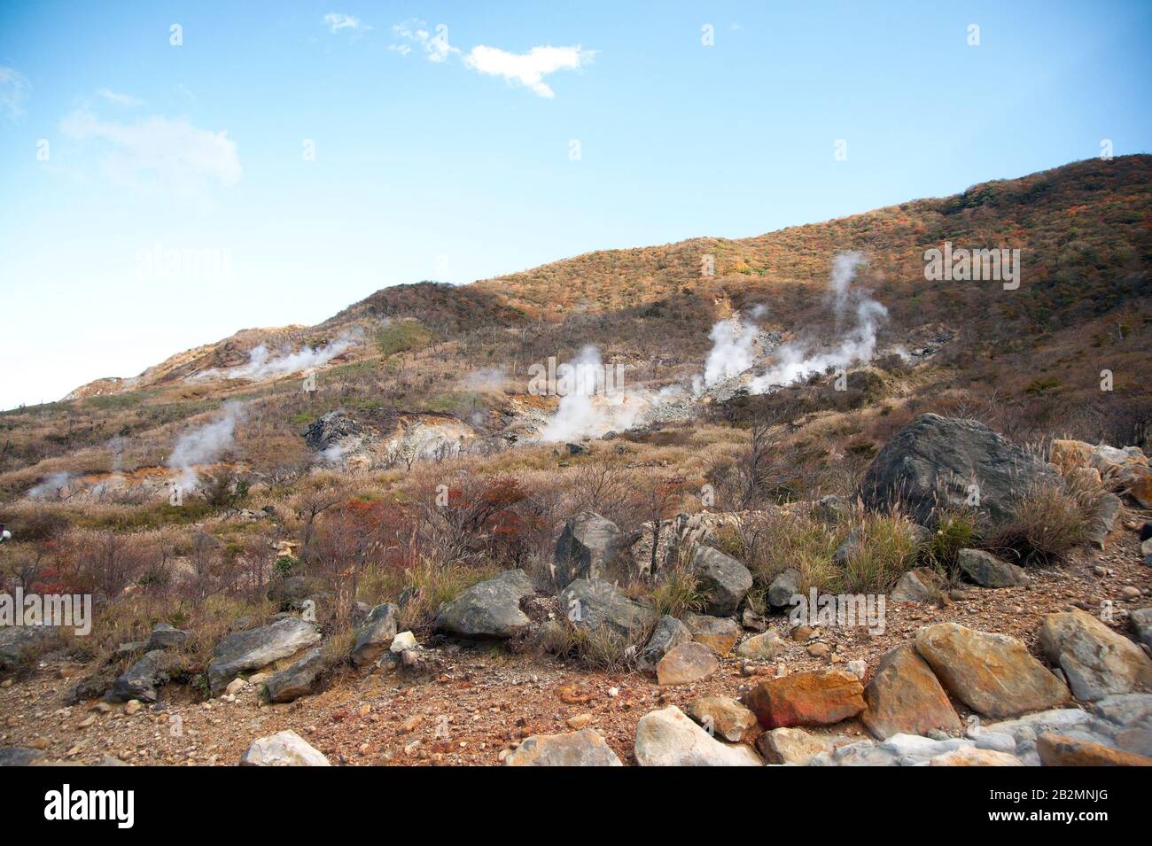 Tourists attraction in Hakone, japan geysers and hot springs Stock ...