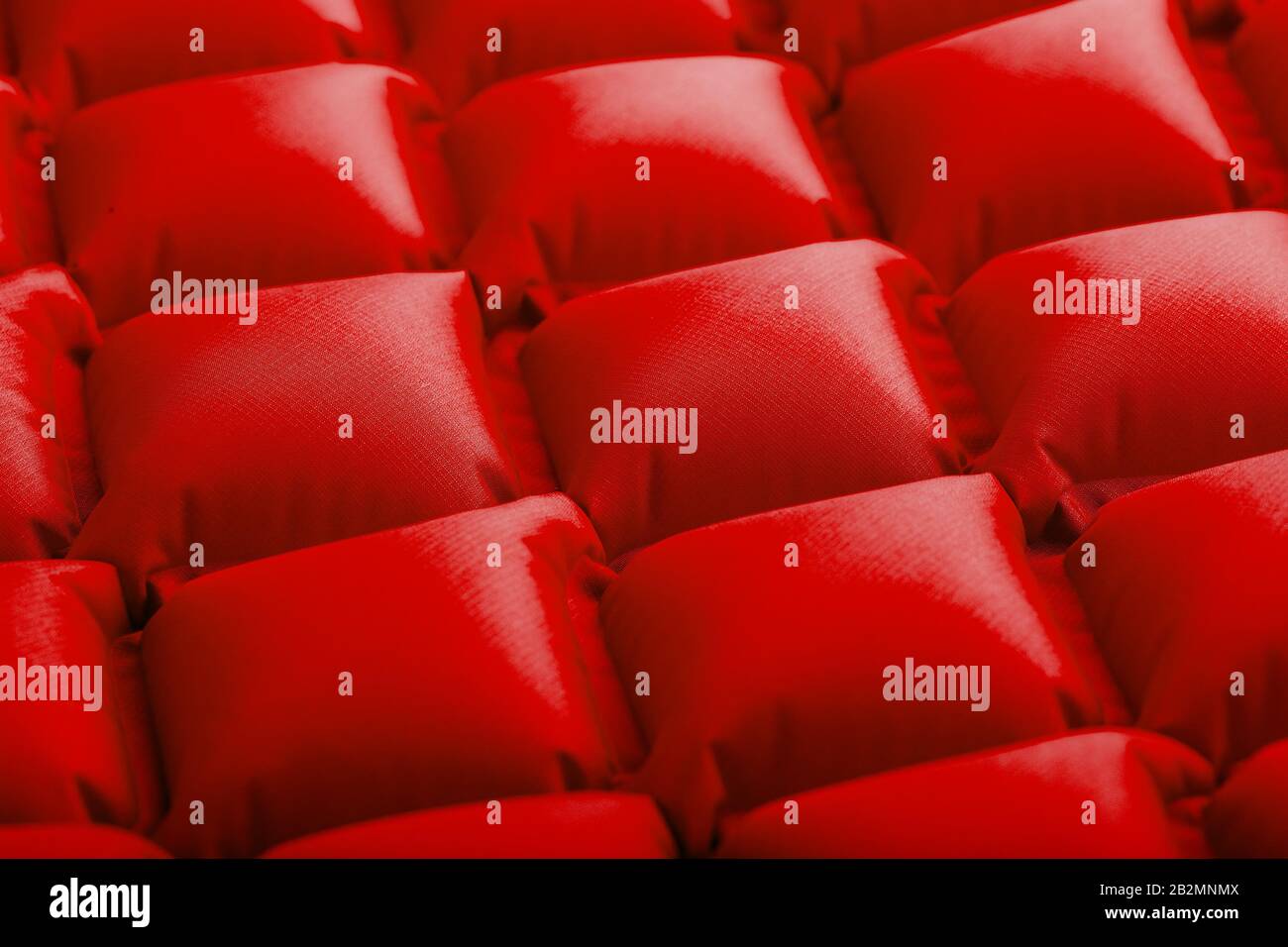 The texture of the cranes inflatable travel mat, repeating sections and ...