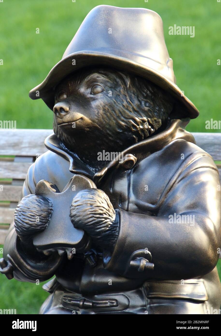 London, UK. Paddington Bear statue at Launch of a trail of cinematic ...