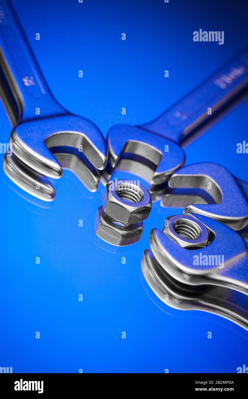 english keys with nut - close up Stock Photo - Alamy