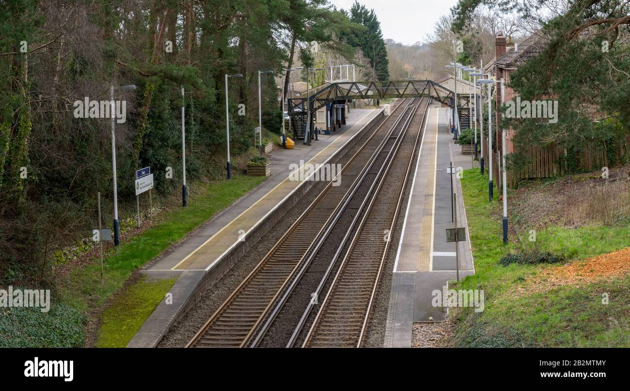 Sway Railway Station, Sway, Hampshire, England, UK Stock Photo - Alamy