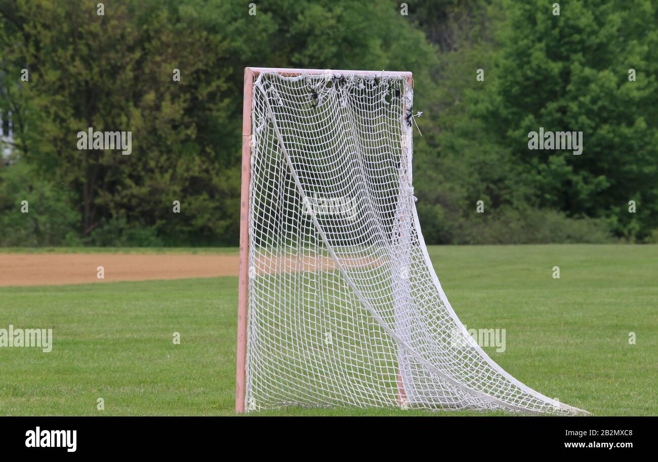 Lacrosse sport playing net Stock Photo - Alamy