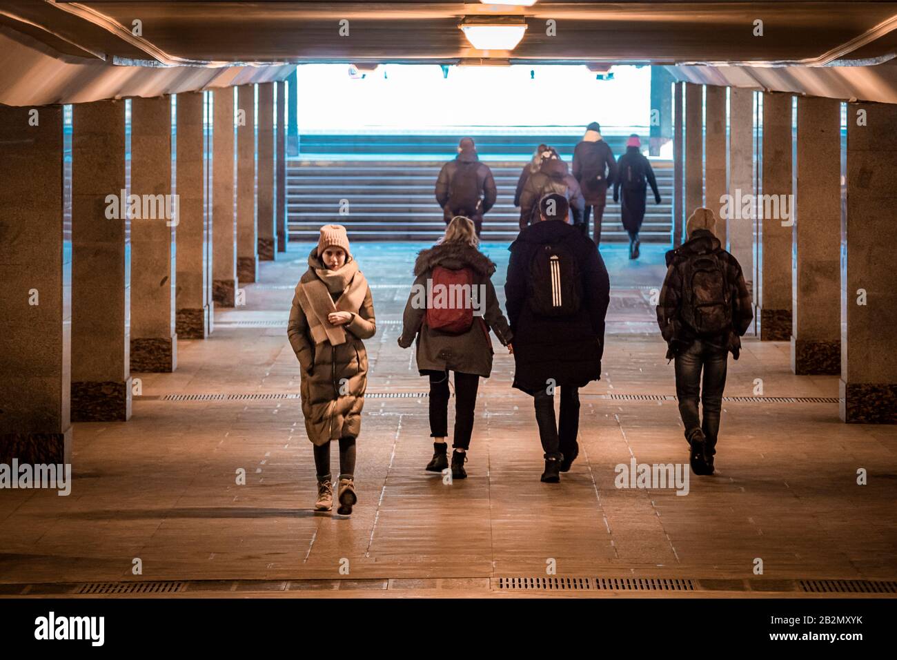 People on the streets of Moscow, Russia Stock Photo - Alamy