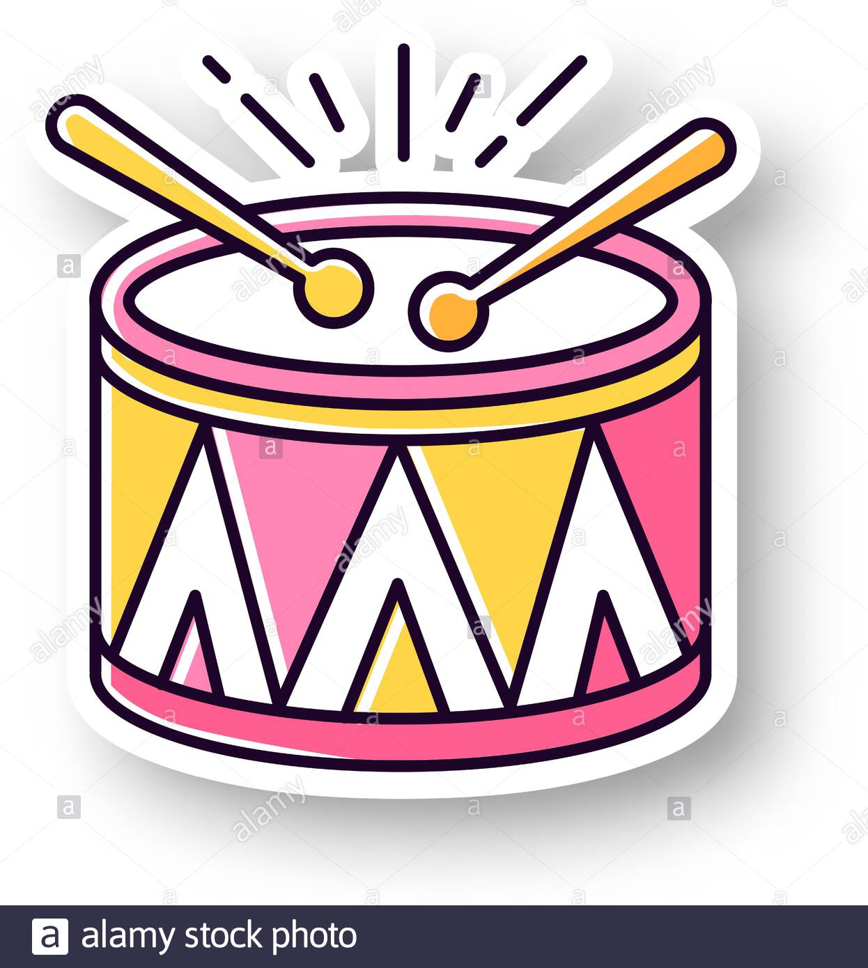 Drum Clip Art Cartoon Illustration Stock Photos & Drum Clip Art Cartoon ...