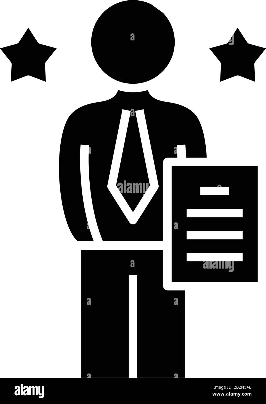 Master black icon, concept illustration, vector flat symbol, glyph sign ...