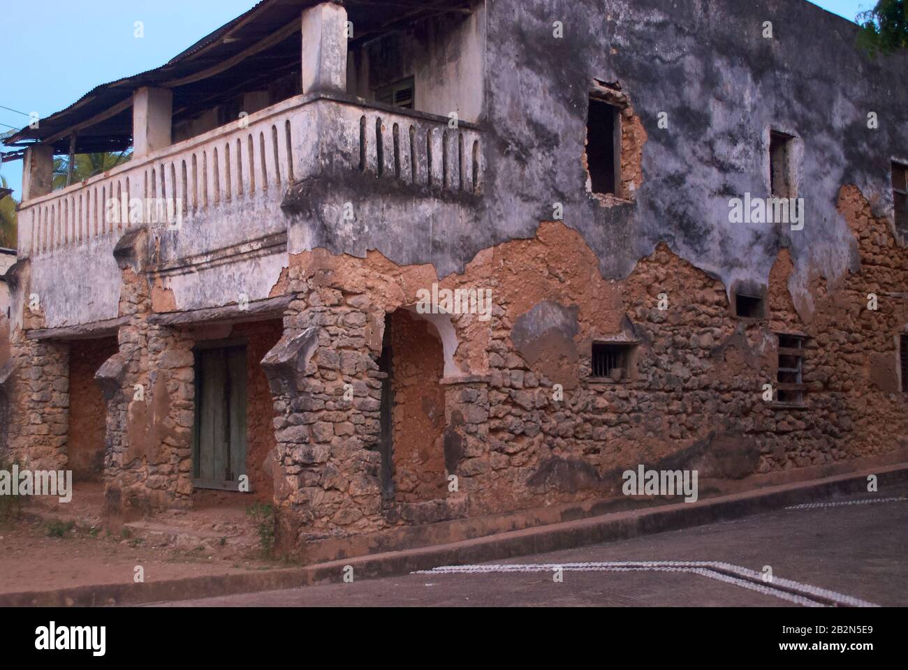 An old colonial building in Mtwara, still in use until today Stock ...