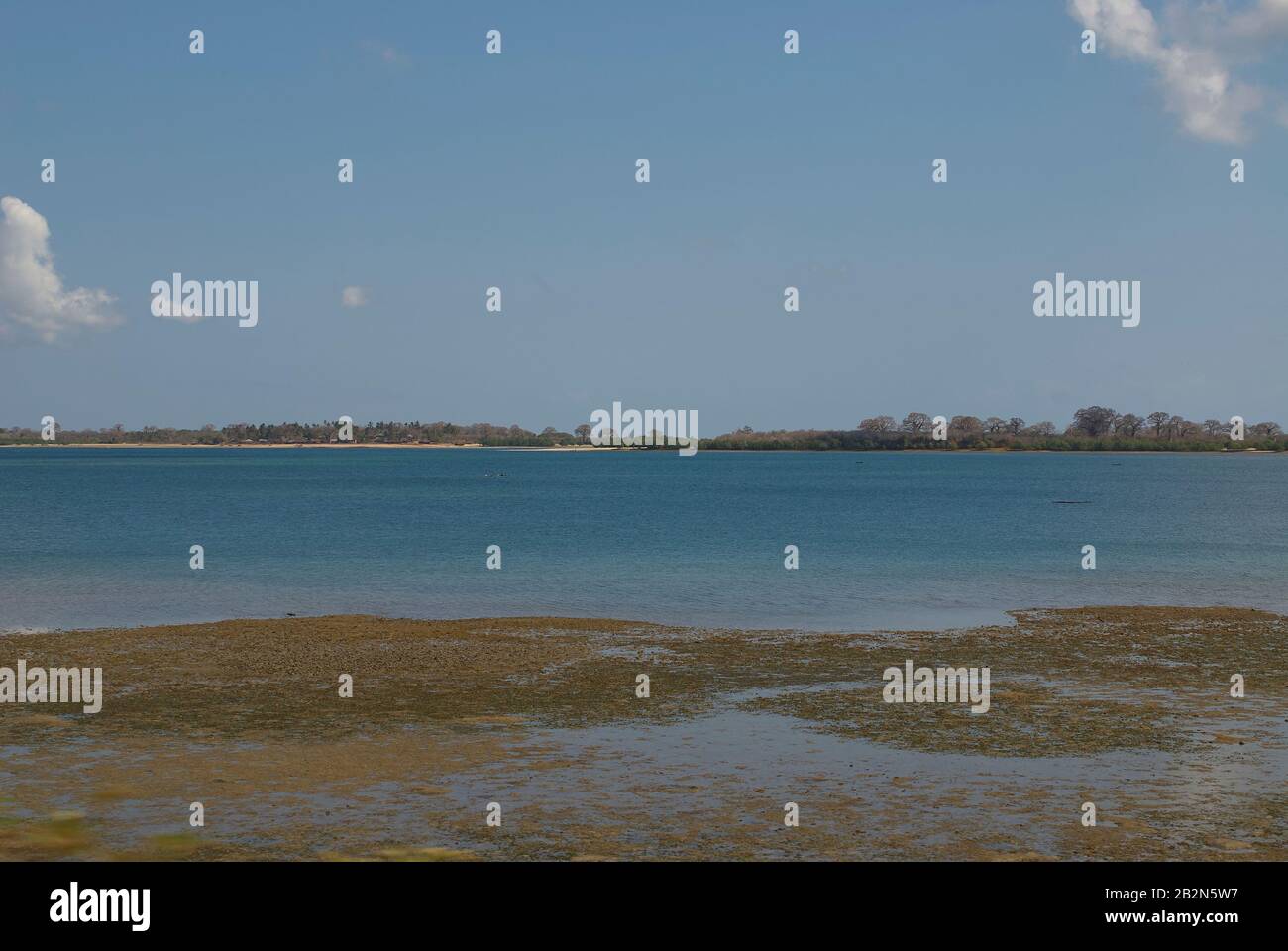 The entry of the natural deep water harbour in Mtwara Stock Photo - Alamy