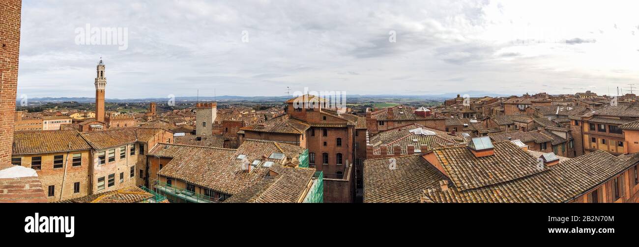 Panorama of sienna hi-res stock photography and images - Alamy