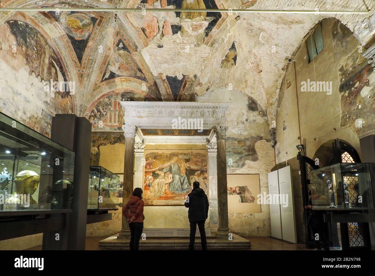 The sacristy and treasure room of santa maria hi-res stock photography ...