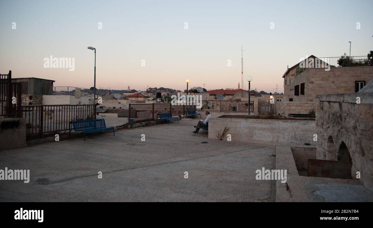 Evening view of jerusalem streets Stock Photo - Alamy